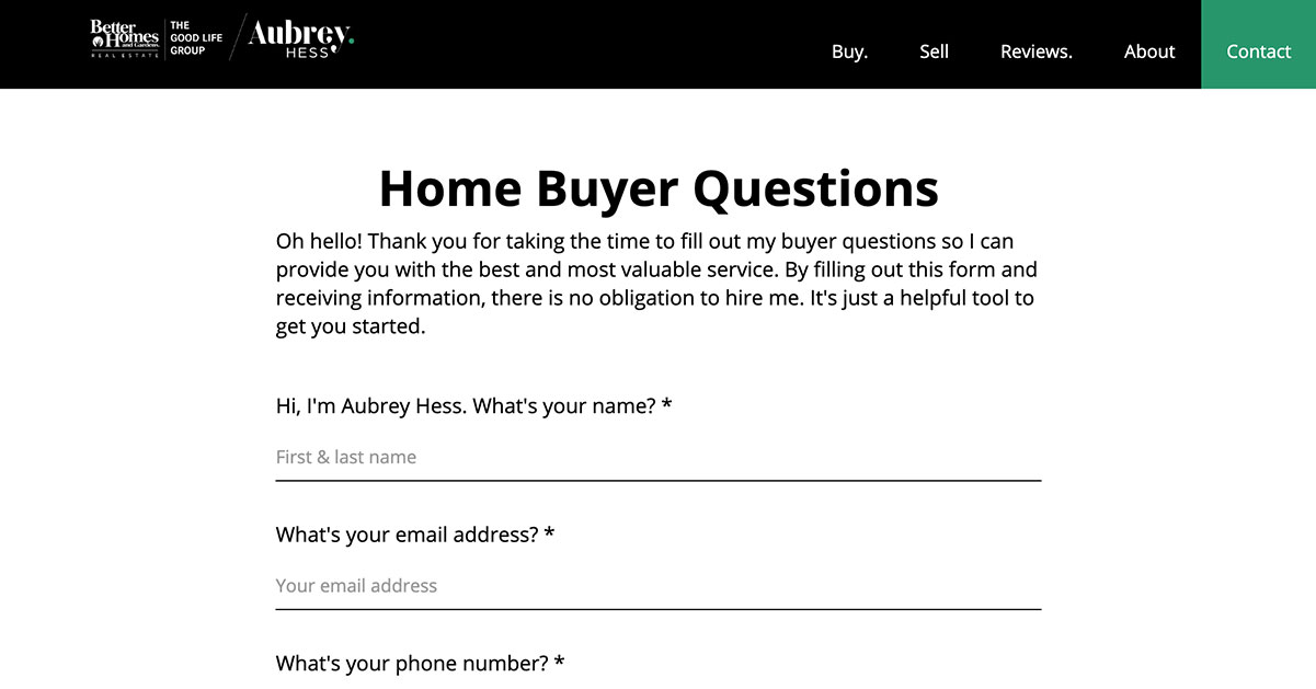 Home Buyer Questions